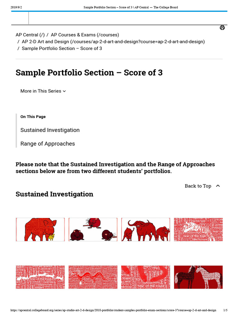 Sample Portfolio Section - Score of 3 | PDF | Image