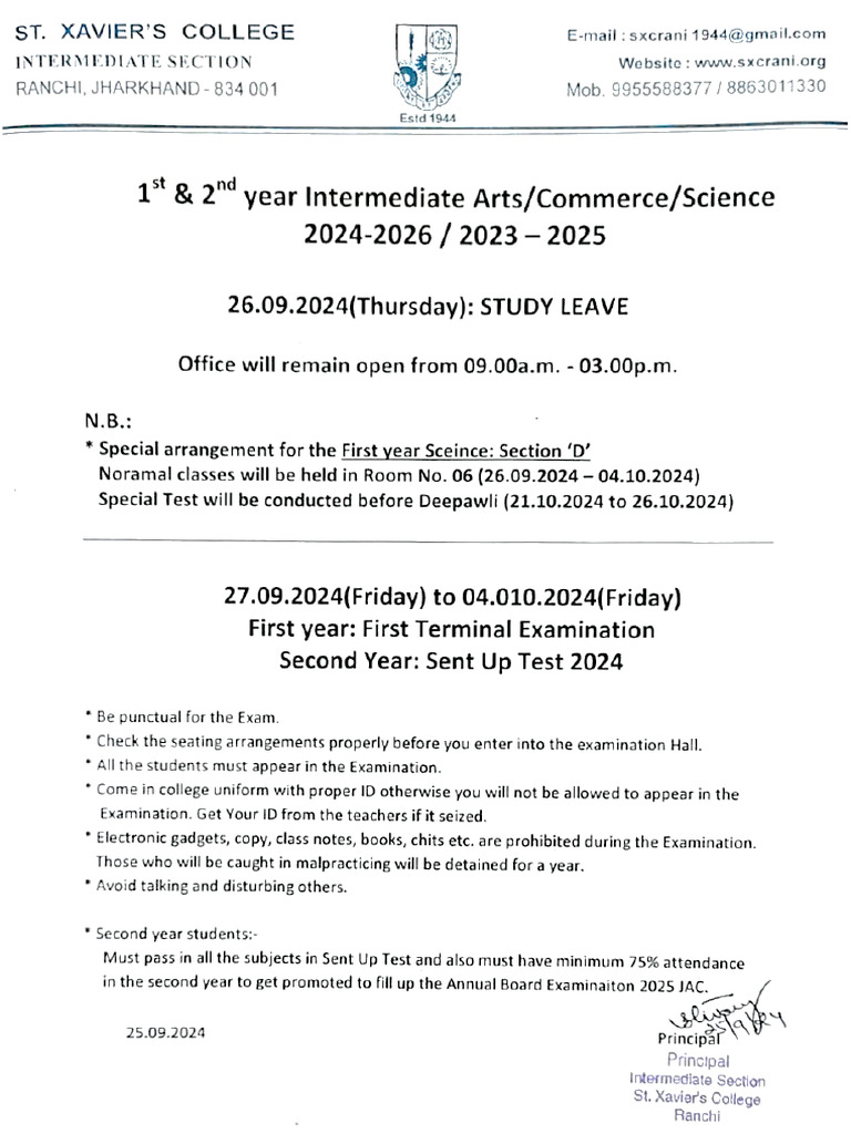 Exam Notice | PDF