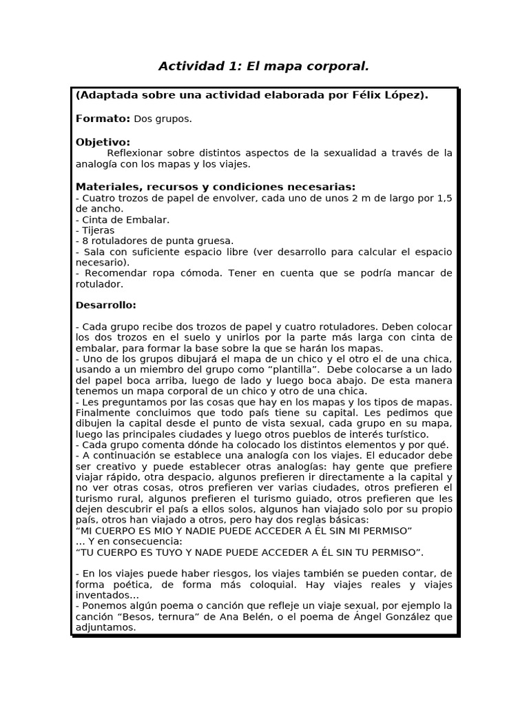 El Mapa Corporal. | PDF