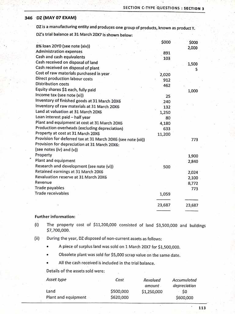 Exam Standard Fiancial Statement-1 | PDF