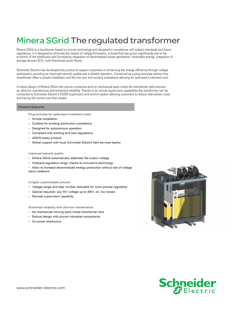 Minera SGrid Doc ENG Rev2 | PDF | Distributed Generation | Transformer