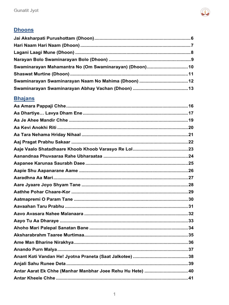 Bhajans-V1 4 2 | PDF | Bhakti Movement | Indian Hindu Religious Leaders