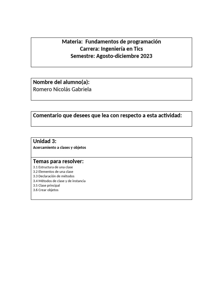 Clase 3 - 6 A 3 - 12 FP LMV | PDF