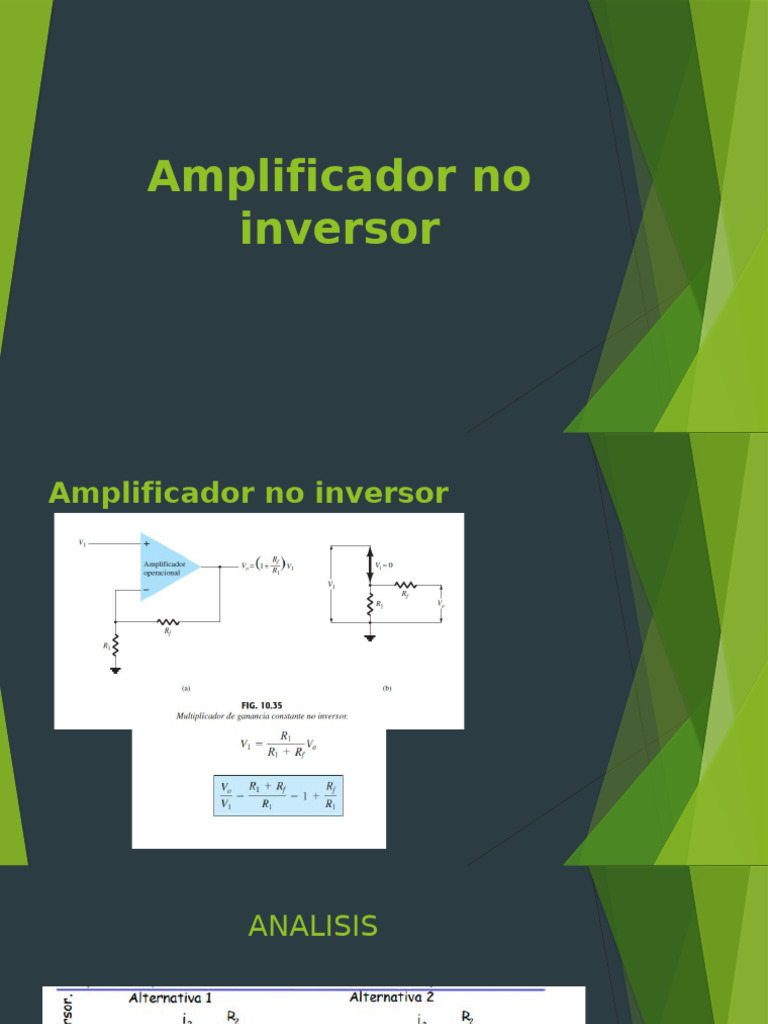 Amplificador No Inversor | PDF