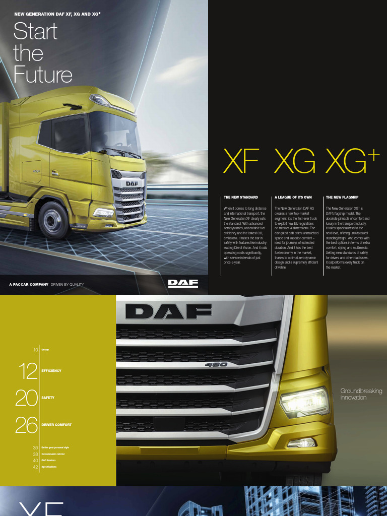 New Generation DAF Brochure - en v2 | PDF | Truck | Engines