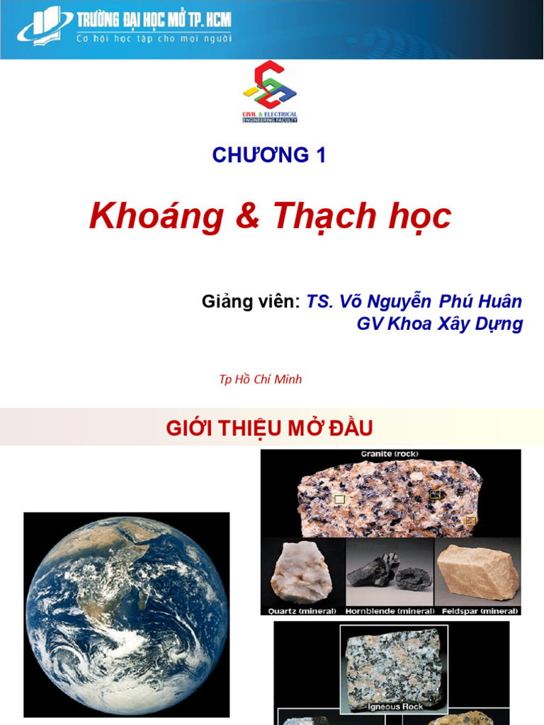 Chuong 1 - Khoang Va Thach Hoc | PDF