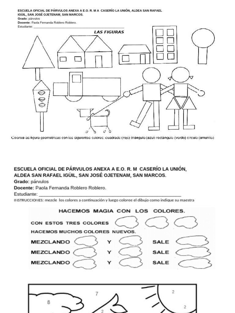 hoja de trabajo figuras | PDF