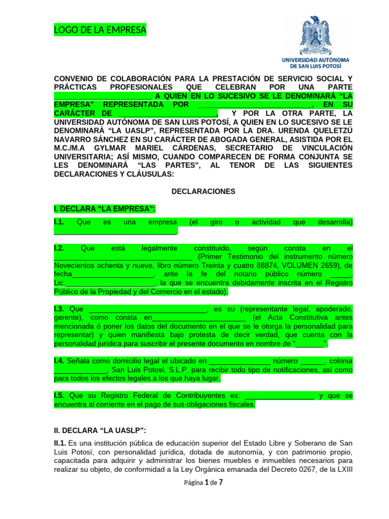 FORMATO DE CONVENIO DE COLABORACIÓN SSyPP 03092024 | PDF | Business | Estado (política)