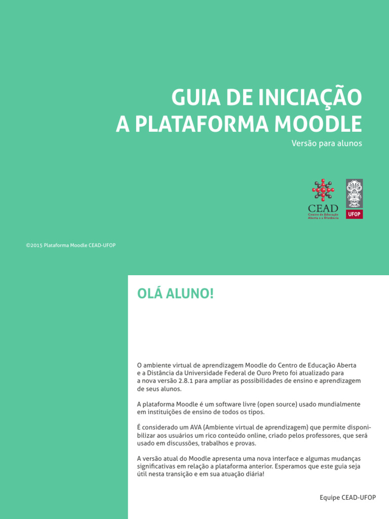 Guia de Iniciação à Plataforma Moodle | PDF | Moodle | Wiki Guia de Iniciação à Plataforma Moodle | PDF | Moodle | Wiki