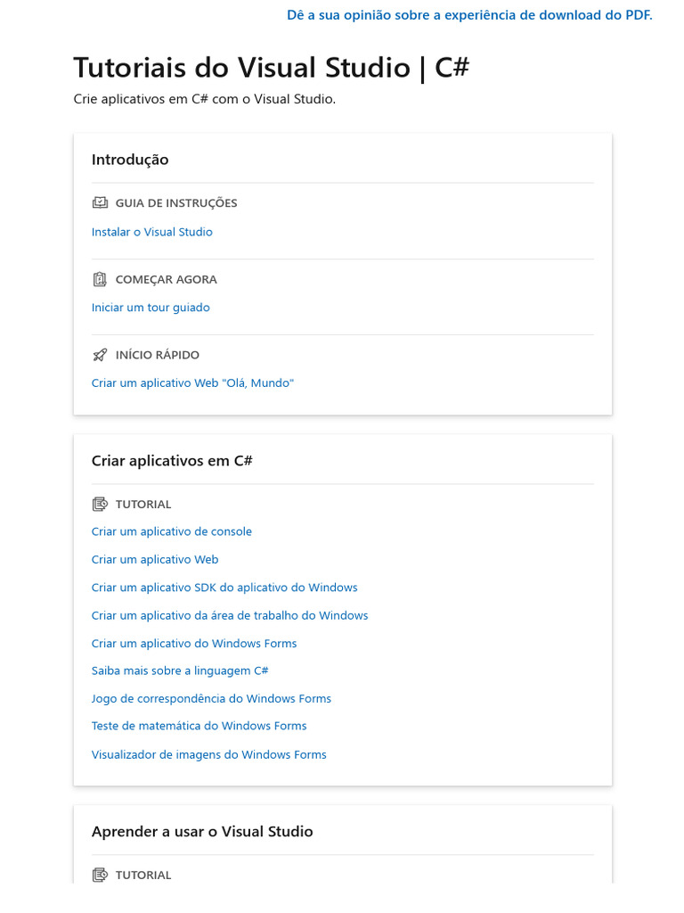 Visualstudio Get Started Csharp Vs 2022 | PDF | C Sharp (linguagem de ...