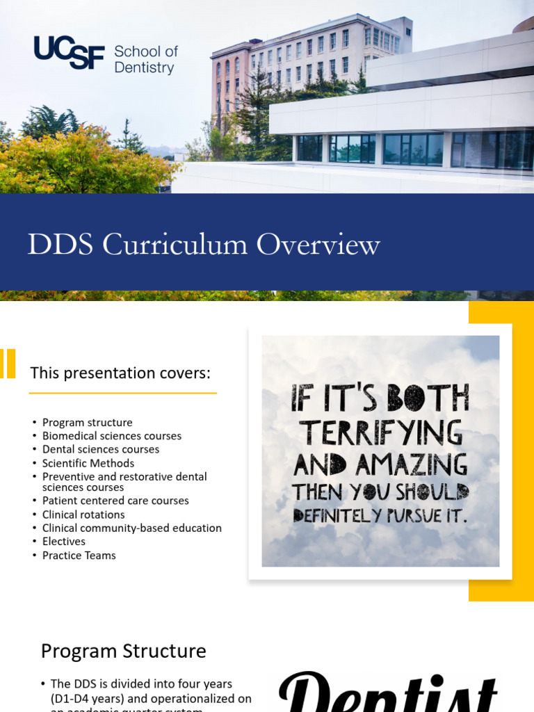 SOD DDS Curriculum Overview 21-22 | PDF | Dentistry | Dental Degree