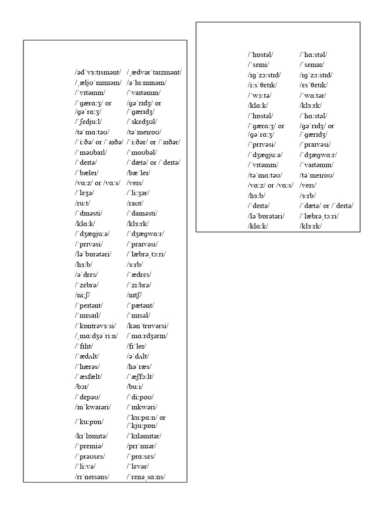 British English Vs American English | PDF