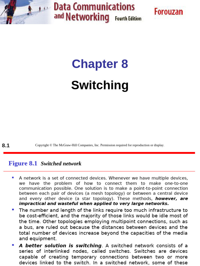 Ch08 Switching | PDF | Computer Network | Packet Switching