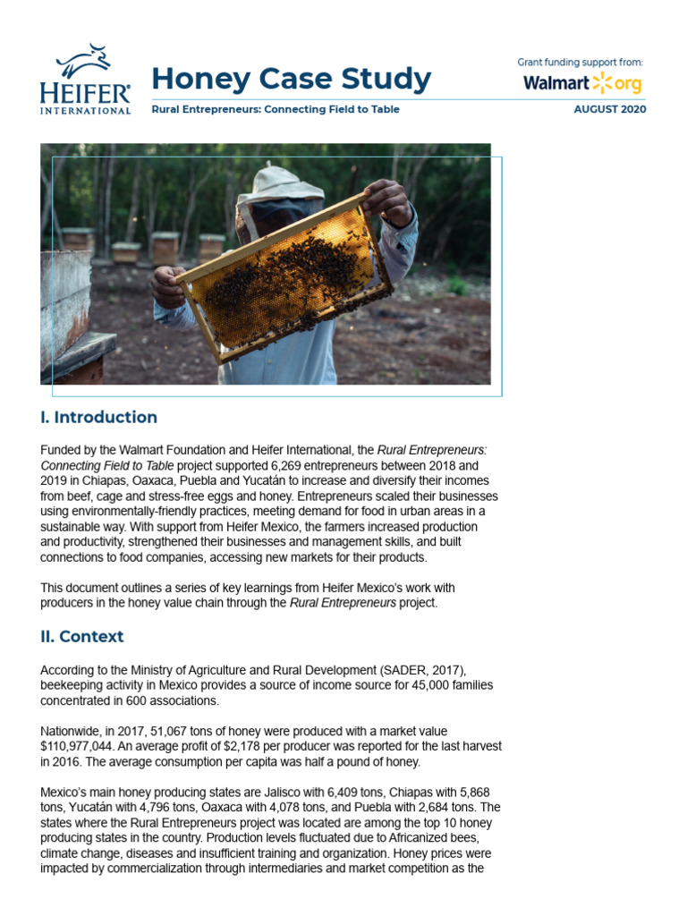 Case Study Honey September 2020 | PDF | Beehive | Beekeeper