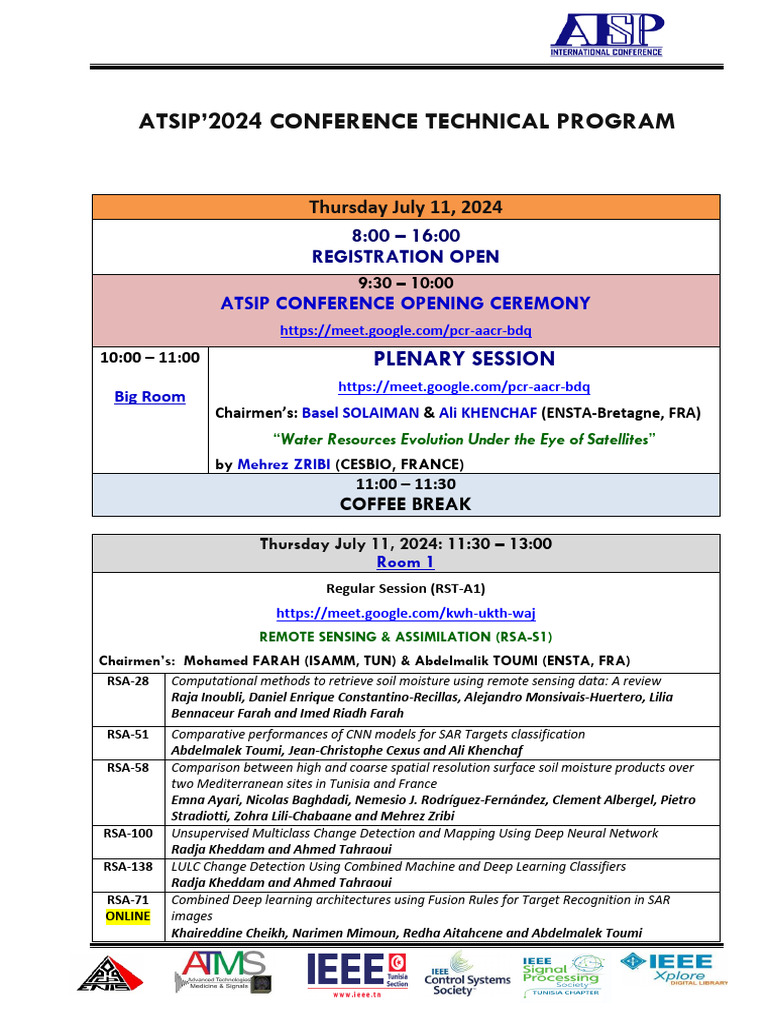 Technical Program - GM Link - Online | PDF | Deep Learning | Electroencephalography