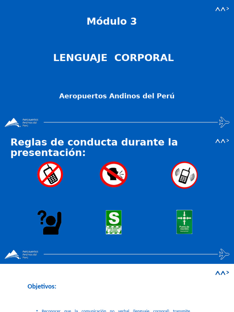 M03 - Lenguaje Corporal | PDF | Comunicación | Aeropuerto