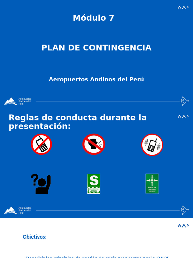 M07 - Plan de Contingencia | PDF | Aeropuerto