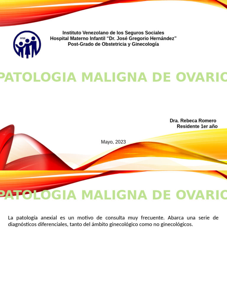 Patologia Maligna de Ovario | PDF | Ovario | Cáncer