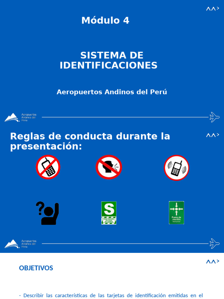 M04 - Sistema de Identificaciones | PDF | Aeropuerto | Documento de identidad