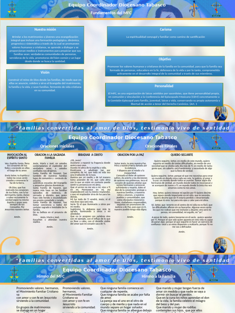 1 Oraciones MFC-3 | PDF | María, madre de Jesús | Cristo (título)