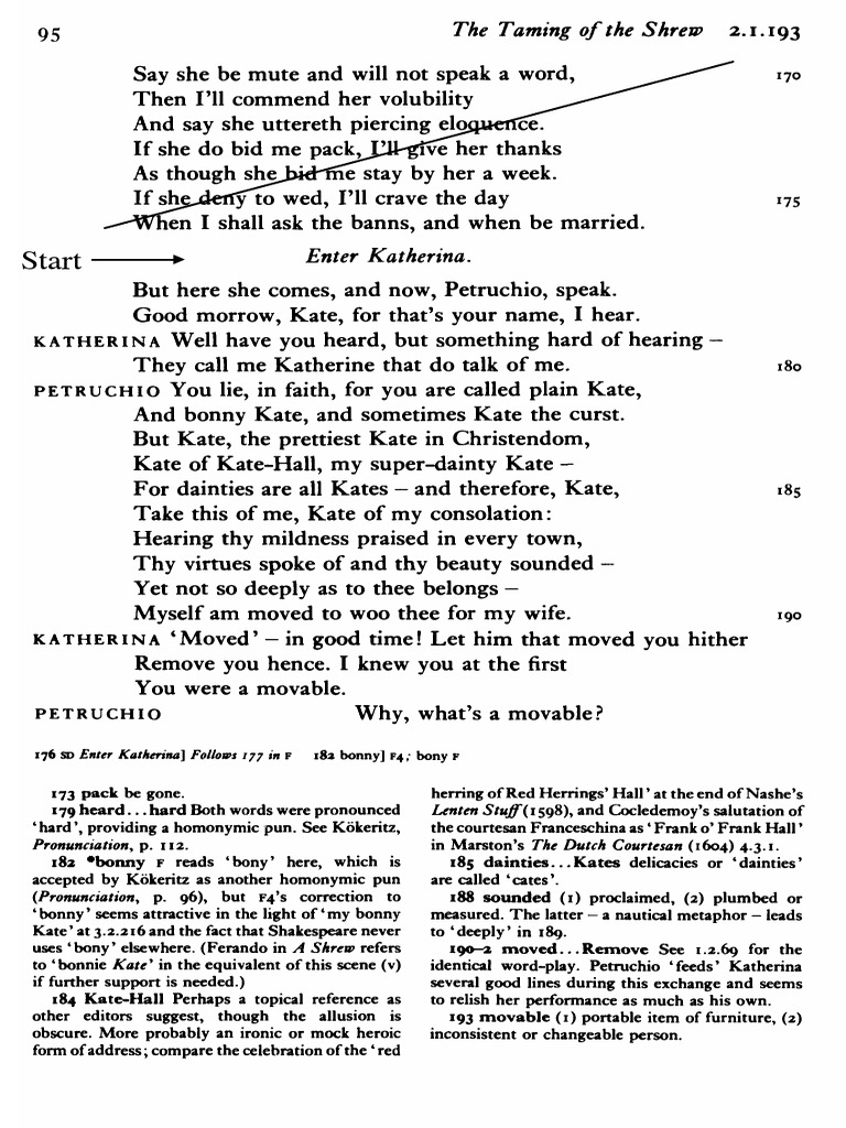 1275 KATHERINA and PETRUCHIO (Taming of The Shrew) | PDF | The Taming ...