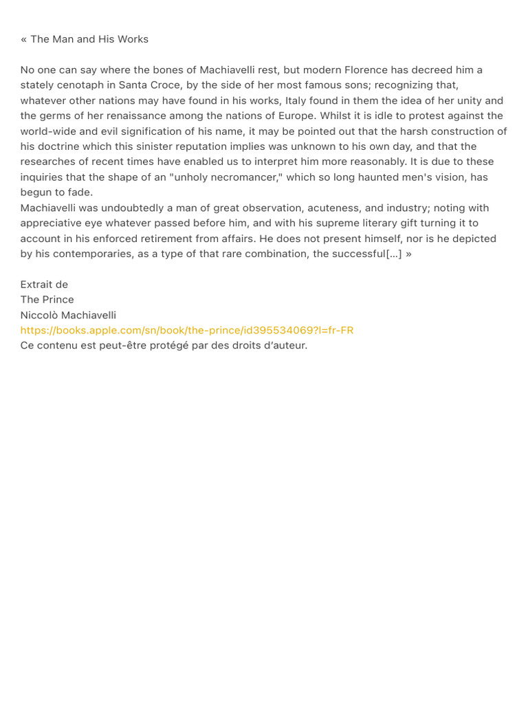 Machiavelli's Legacy and Misinterpretation | PDF | History