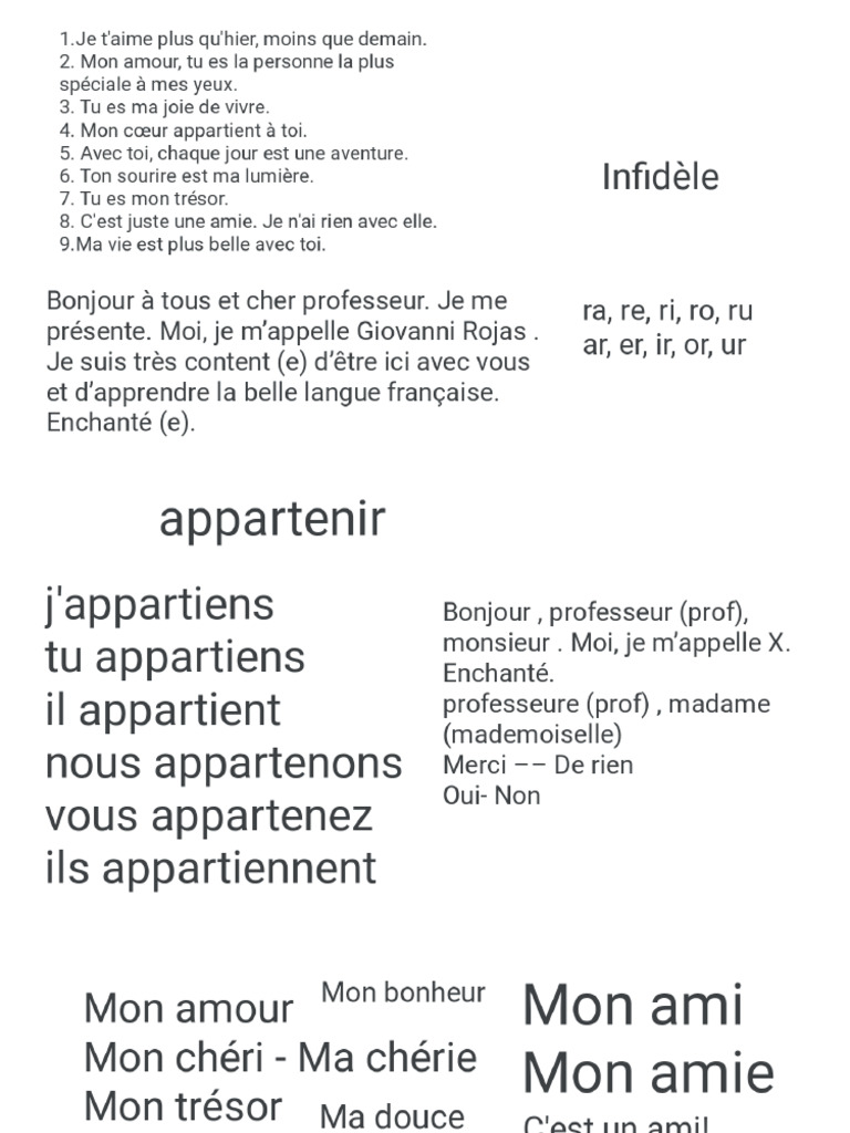 Francais 2 | PDF