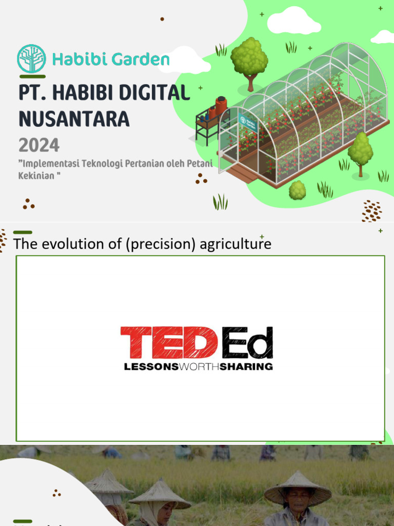 Digitalisasi Pertanian System Habibi Garden 2024 (Materi Pelatihan) | PDF