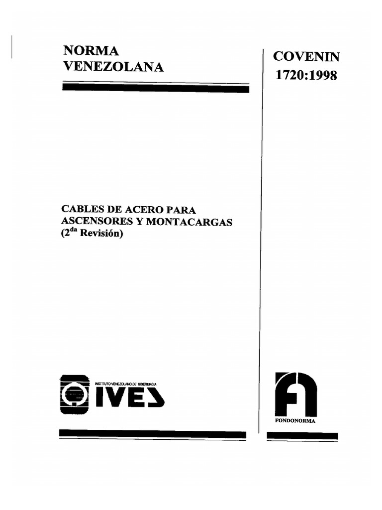 Cable de Acero Norma 1720 | PDF