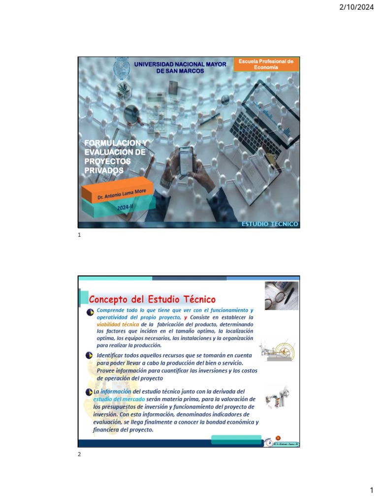 04 Estudio Tecnico Del Proyecto | PDF | Business | Mercado (economía)