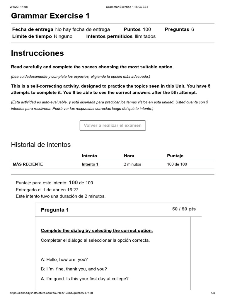 Grammar Exercise: Complete the Dialogs | PDF | Language Arts & Discipline