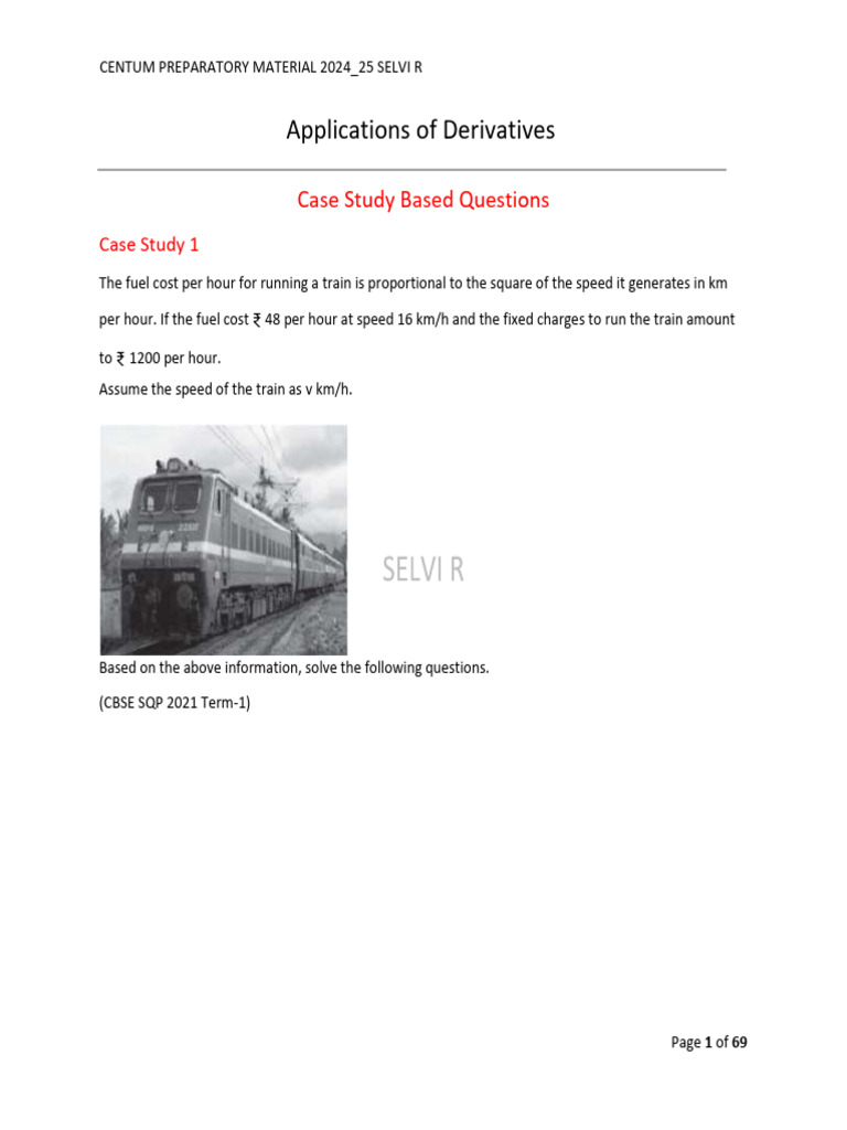 Xii CBQ Compilation Selvi R | PDF | Mathematical Concepts | Mathematical Analysis