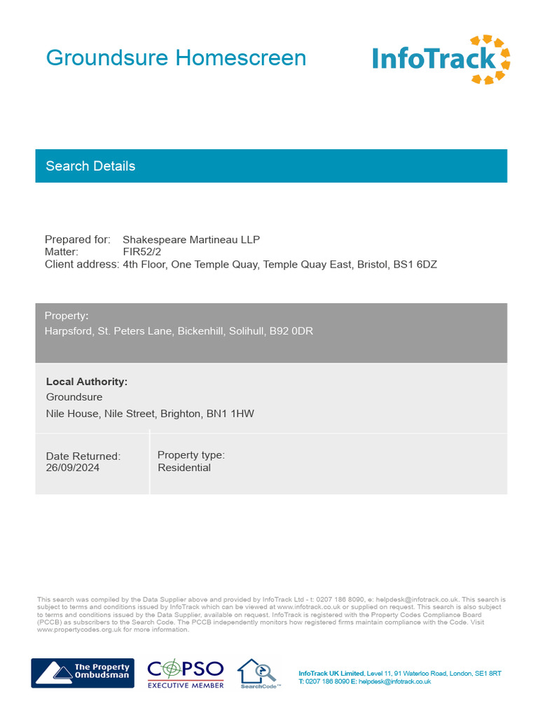 Lot_113_Groundsure_ Groundsure Homescreen | PDF | Flood | Solar Power