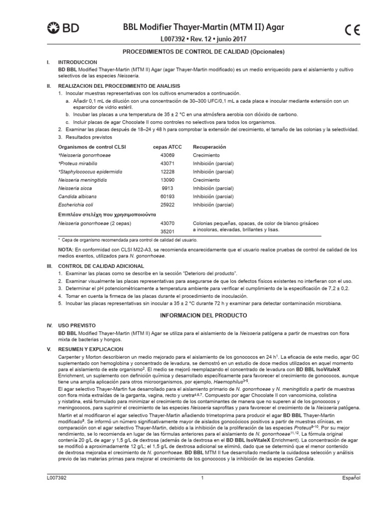 Thayer martin | PDF | Microbiología