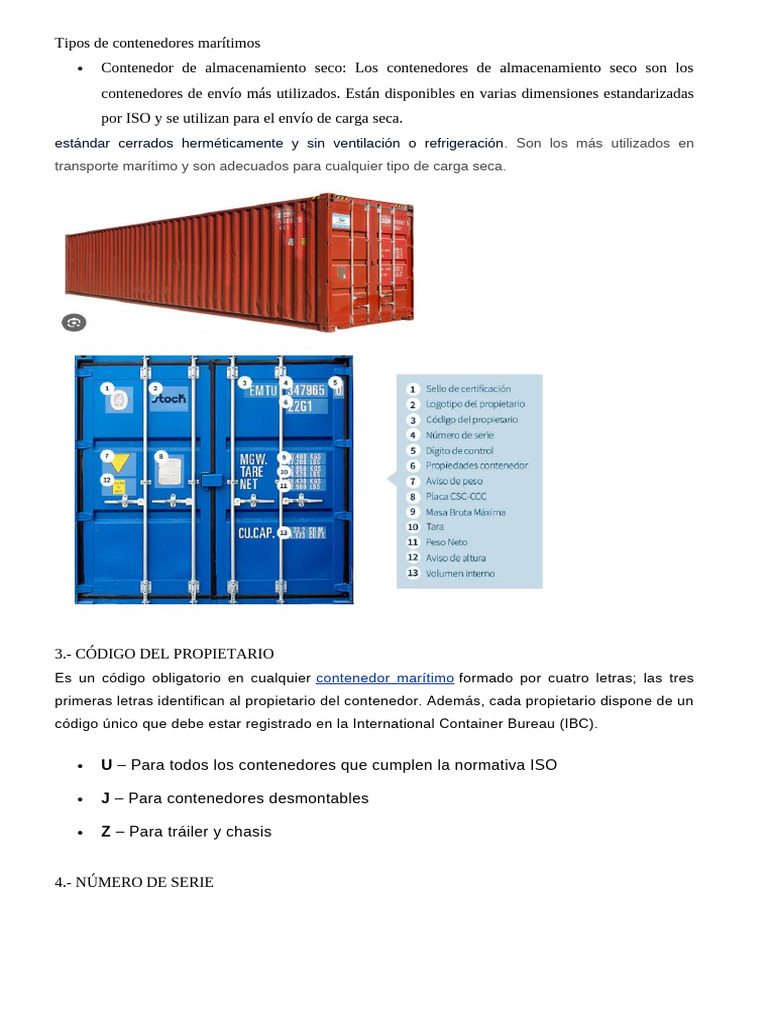 Tipos de Contenedores | PDF | Hogar, jardinería y bricolaje