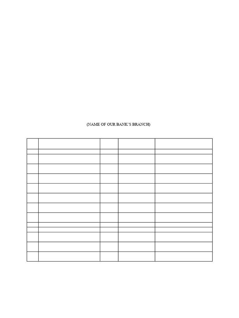 Format of Message and Nostro Account Details For | PDF | Banks ...