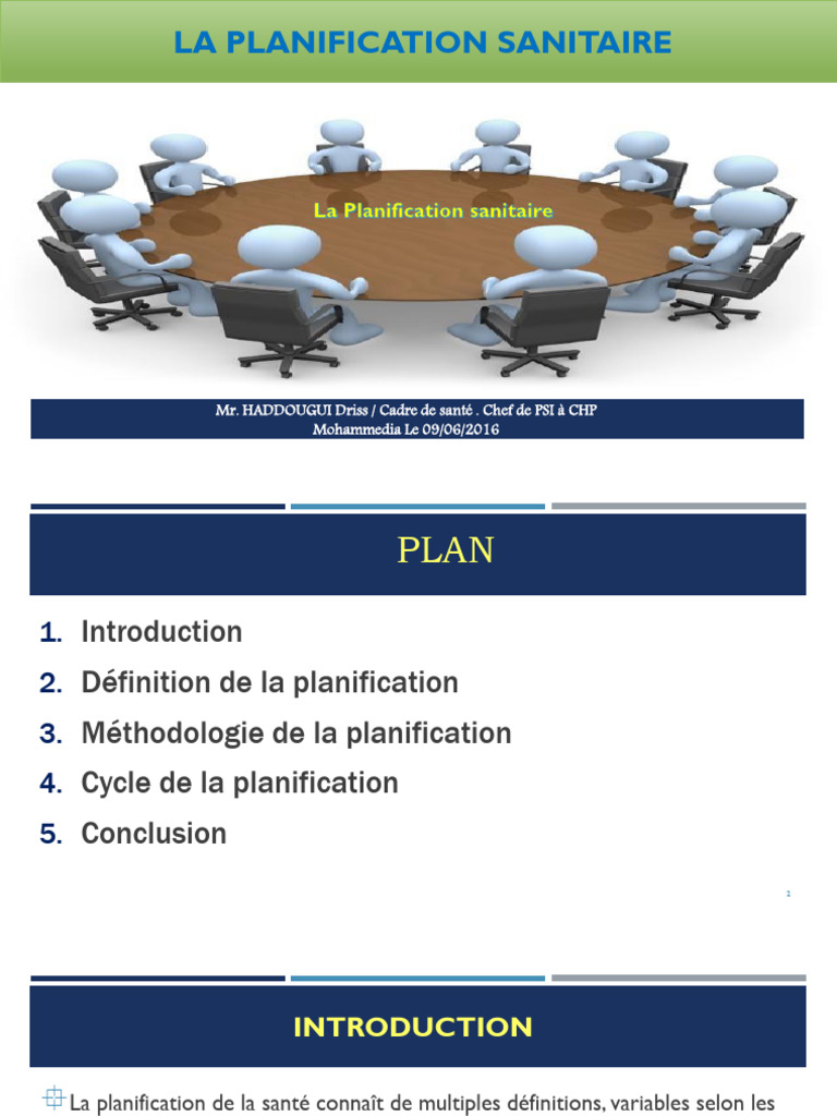 Définition et Processus de Planification Sanitaire | PDF ...