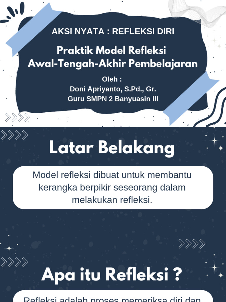 Model Refleksi Pembelajaran Efektif | PDF