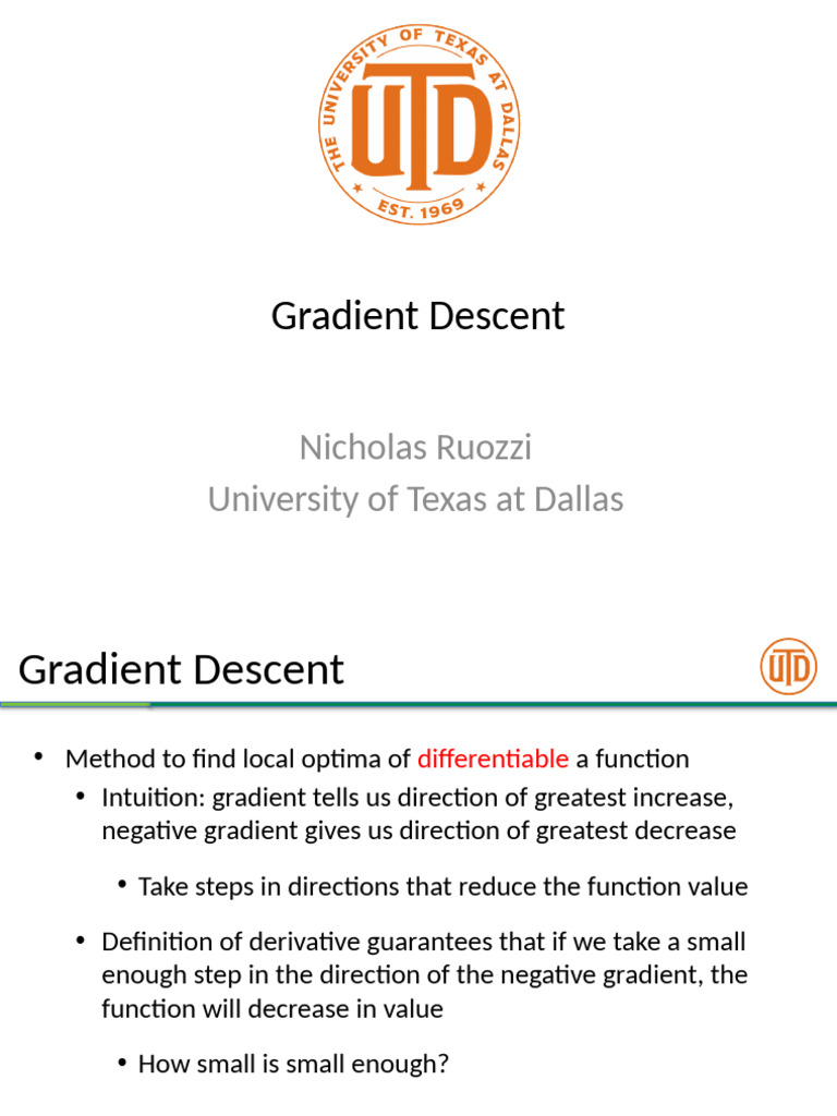 Lecture 3 Gradient Descent | PDF | Mathematical Optimization ... Lecture 3 Gradient Descent | PDF | Mathematical Optimization ...