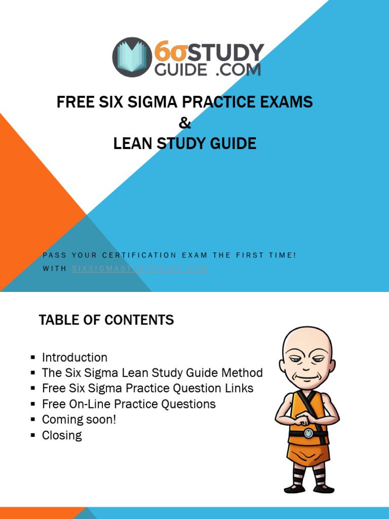 Free Six Sigma Practice Exams Pdf Six Sigma 1187