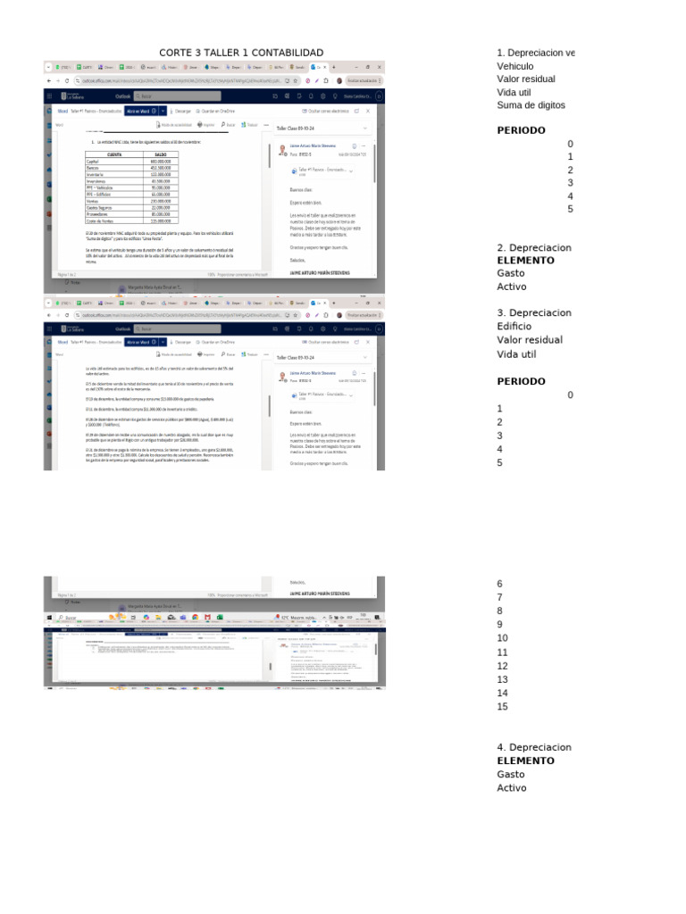 Contabilidad 2024-2 | PDF | Tarjeta de débito | Depreciación