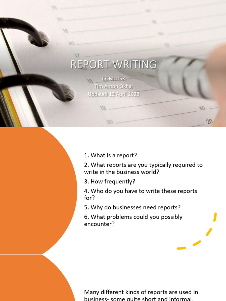 REPORT WRITING | PDF | Bibliography | Citation