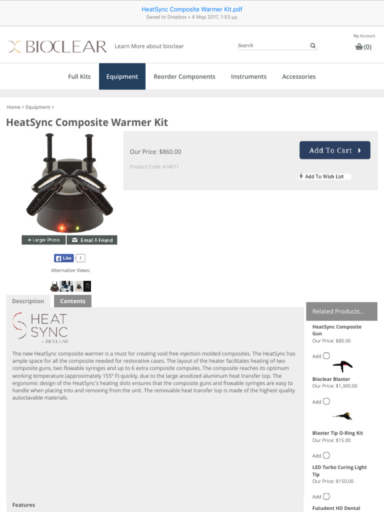 Heatsync Composite Warmer Kit | PDF