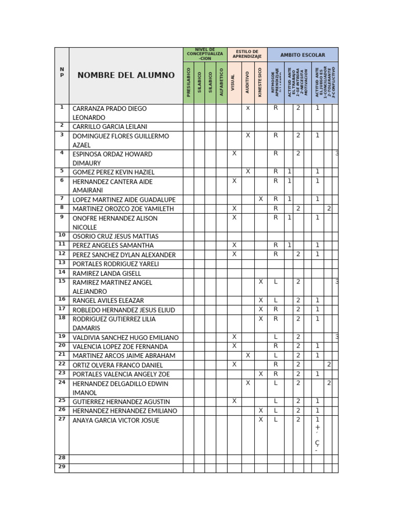 FORMATO DIAGNÒSTICO | PDF