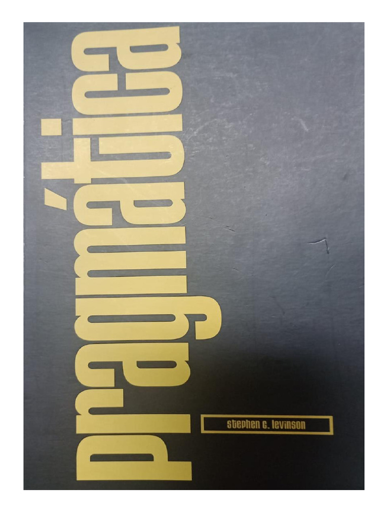 Pragmática - Stephen C. Levinson | PDF