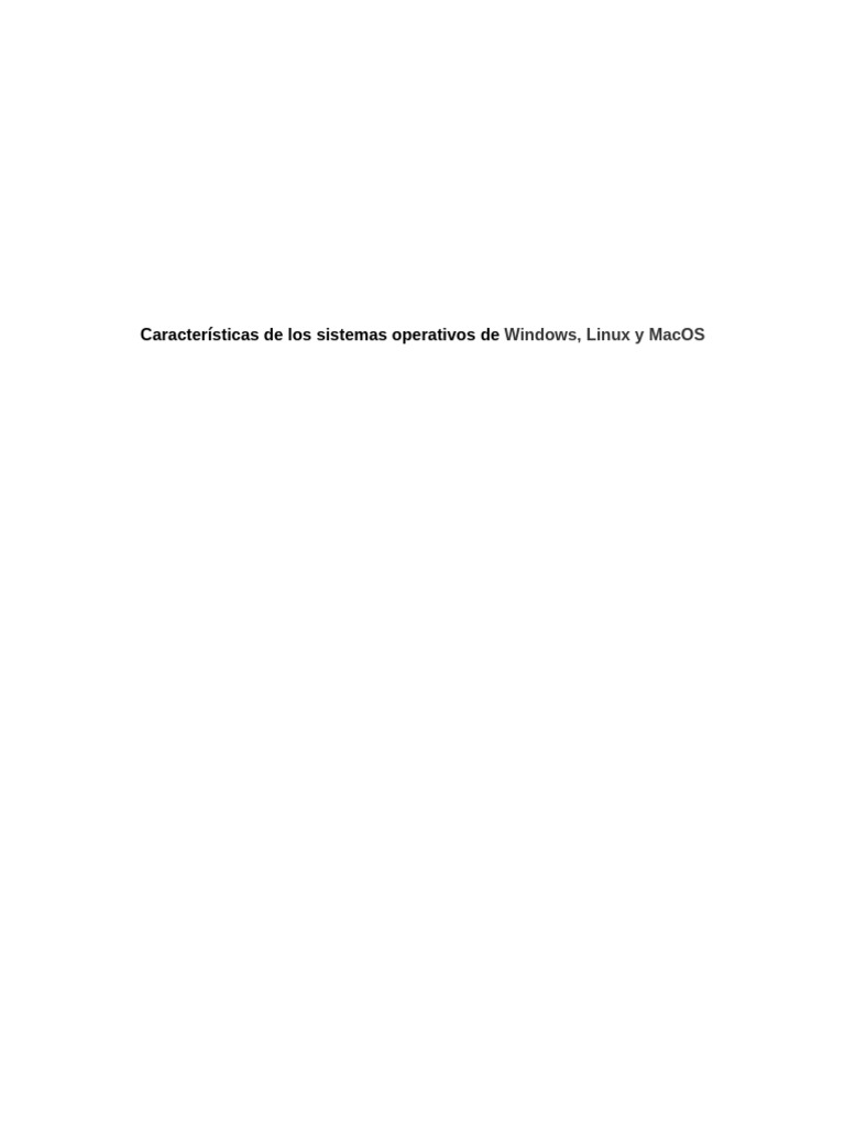 Sistemas Operativos PDF Mac OS Microsoft Windows