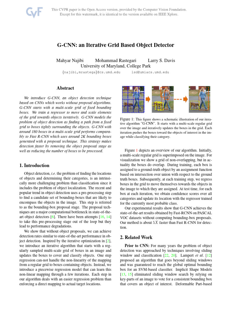 Najibi G-CNN An Iterative CVPR 2016 Paper | PDF | Artificial Intelligence | Intelligence (AI ...