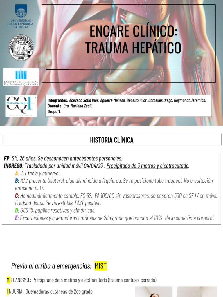 Trauma hepático | PDF | Enfermedades y trastornos humanos | Medicina ...