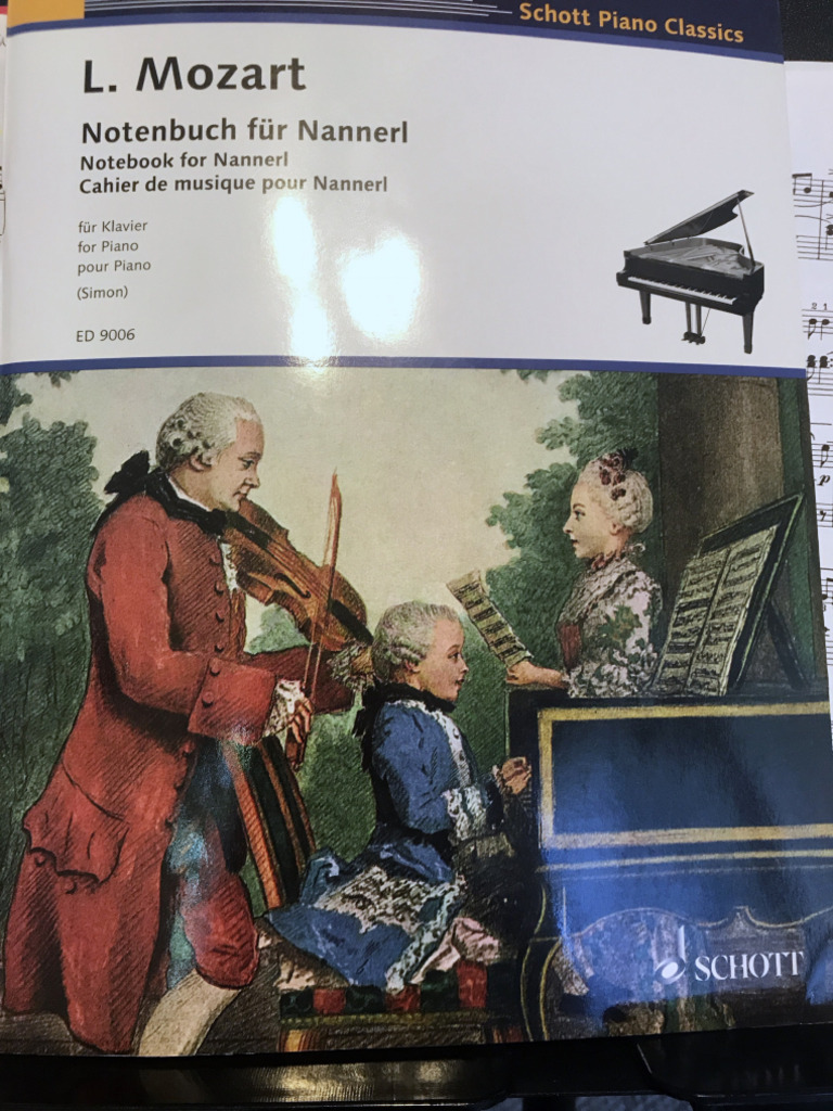 Notebook for nannererl number 1 C Major | PDF