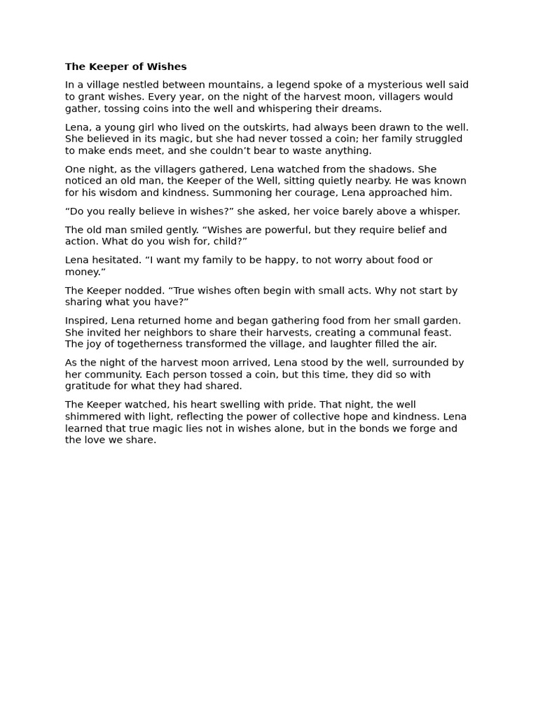The Keeper of Wishes | PDF